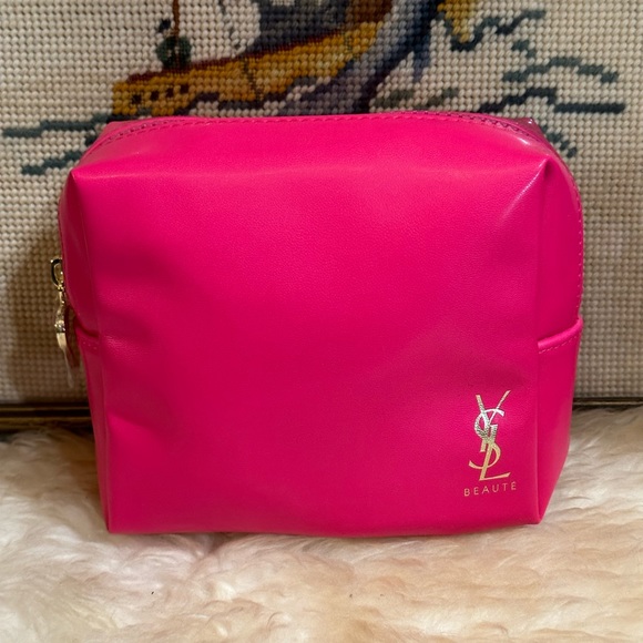 Yves Saint Laurent | Accessories | Ysl Low Start Beauty Pouch Hot Pink ...